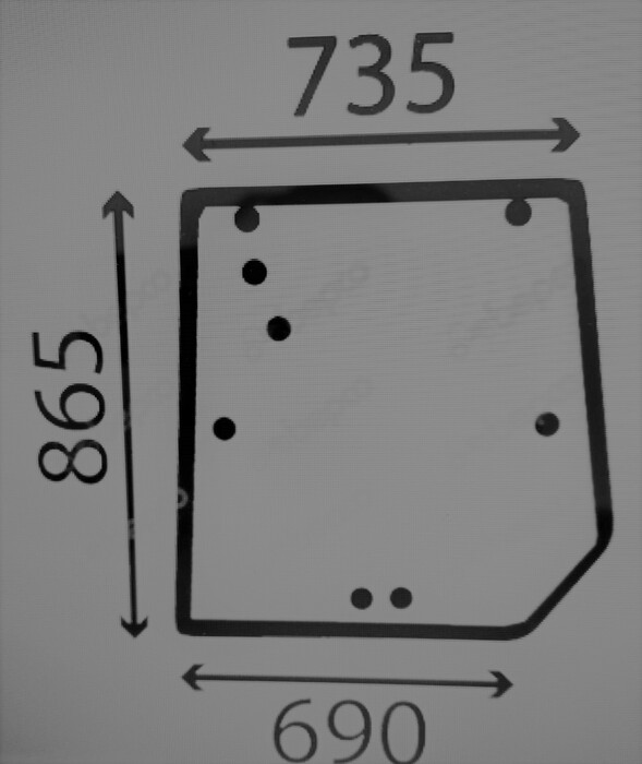 Vitre arrière plate Landini série l160/l180/l200 :: Cevenneserviceagri.com